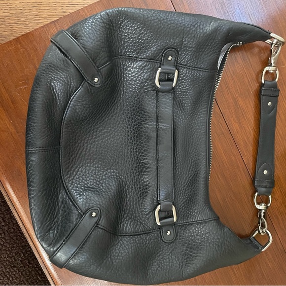 Cole Haan | Bags | Cole Haan Black Leather Hobo Handbag | Poshmark